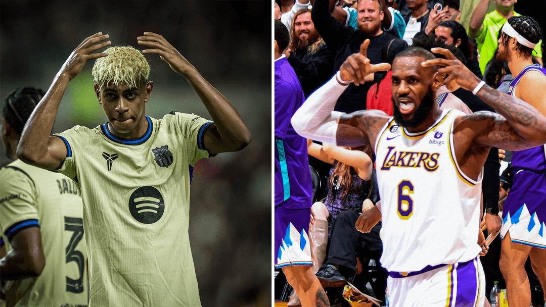 El polémico festejo de Lamine Yamal al estilo LeBron James: ¿es el nuevo rey del Barcelona ...